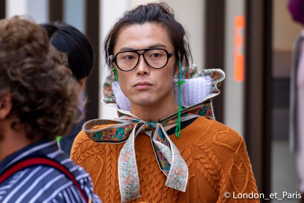YU Masui Street Style London Fashion Week Mens SS19 LFWM - London et Paris